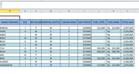 Contoh Laporan Gaji Karyawan Excel Ujianarindo Ms Excel Pembuatan Hot Sex Picture