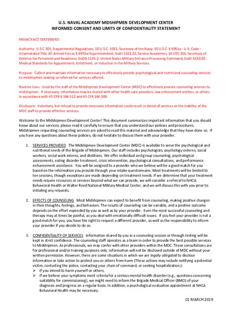 Fillable Online Informed Consent And Limits Of Confidentiality Statement Fax Email Print Pdffiller