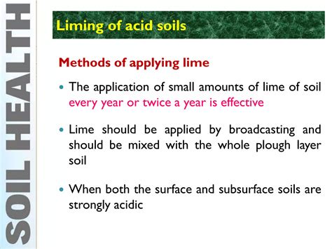 Lime Requirement Of Acid Soil Liming Materials Reclamation And