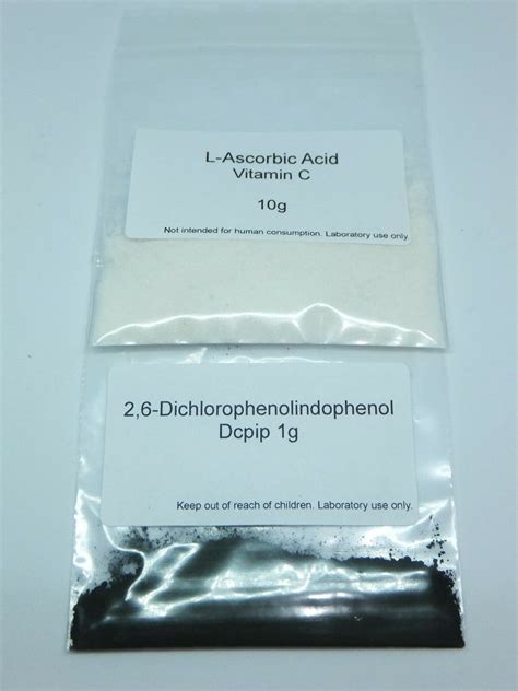 Set For Vitamin C Test 26 Dichlorophenolindophenol Dcpip 1g Vitamin