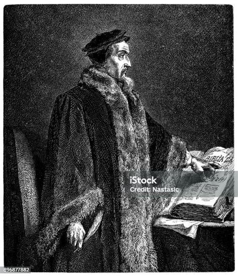 John Calvin Teolog Kristen Ilustrasi Stok Unduh Gambar Sekarang