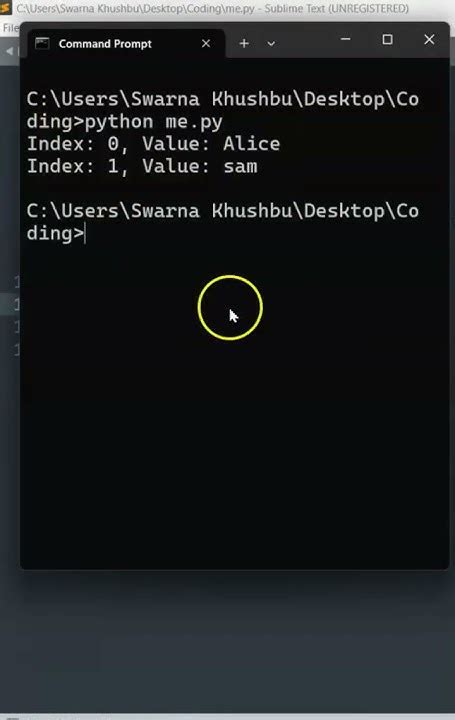 Using Enumerate For Index And Value Shorts Youtube