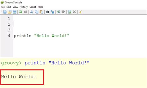 hello world in groovy coderolls
