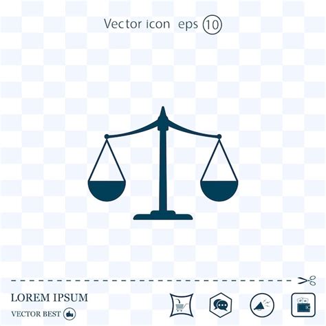 Premium Vector Scales Balance Icon Scales Balance Vector