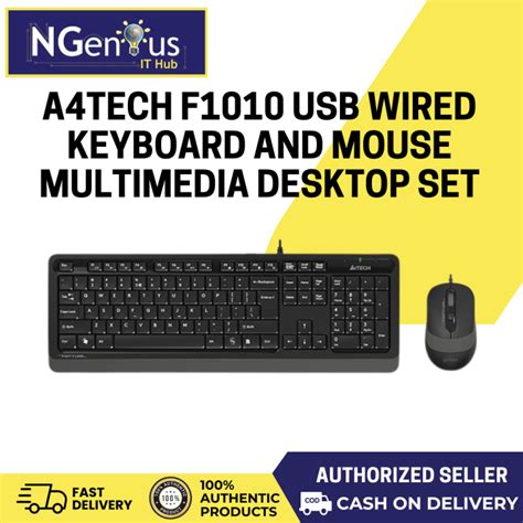 A4tech F1010 Usb Wired Keyboard And Mouse Multimedia Desktop Set Lazada Ph