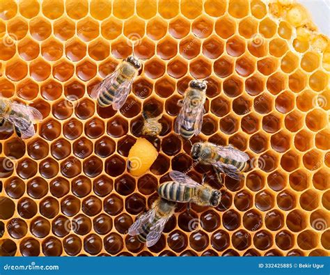 Bee Larvae And Cocoons Stock Image 332425897