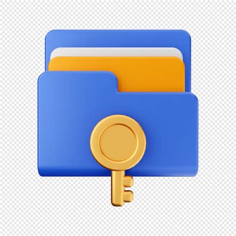 premium psd 3d folder data file storage icon illustration