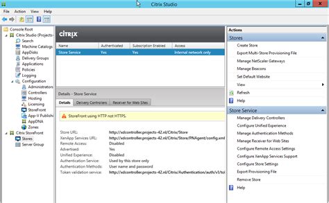 Citrix Xendesktop 717 Part 2 Configuring Storefront For The Html5 Reciever Projects 42