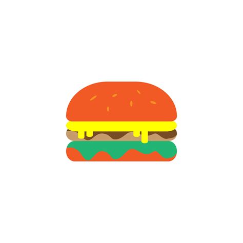 Burger Icon Illustration Design 8030819 Vector Art At Vecteezy