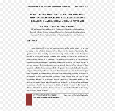 Modifying Lines Of Flight To Accommodate Fixed Maintenance Page 5