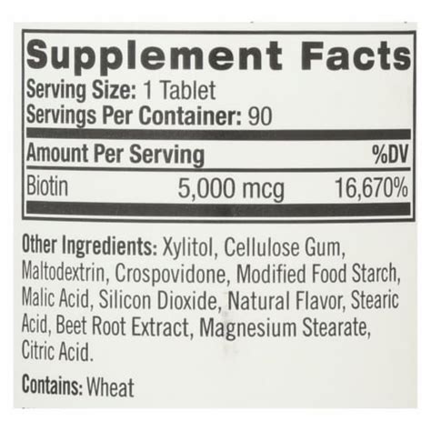 Natrol Biotin Fast Dissolve Strawberry 5000 Mcg 90 Tablets