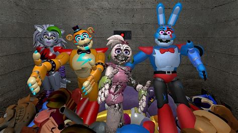 Mega Exploding Fnaf Security Breach Animatronics In Garrys Mod Youtube