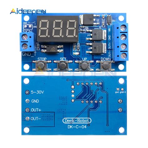 Dc 12v 24v Trigger Cycle Timer Delay Switch Circuit Board Dual Mos Tub Aideepen