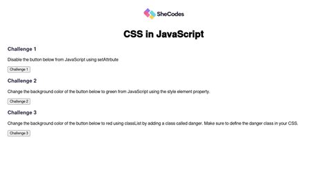 Css In Javascript Challenge Codesandbox