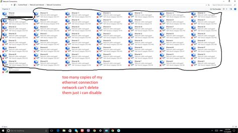 A Lot Of Copies Of Ethernet Connection Windows Microsoft Community