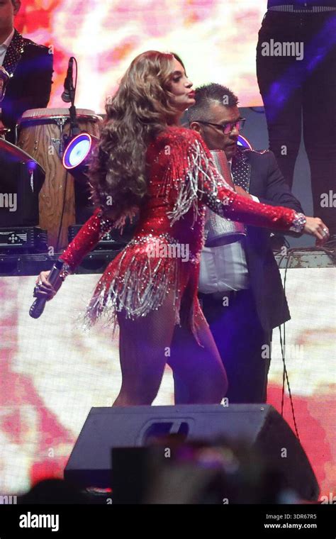 Actress And Singer Mariana Seoane Performs As Part Of The Contla De