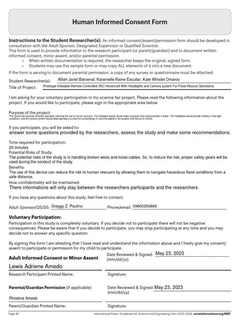 4 Sample Informed Consent Final Download Free Pdf Informed Consent Safety