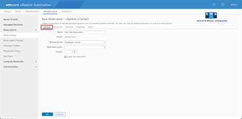 Create Reservations In Vrealize Automation Mastering Vmware