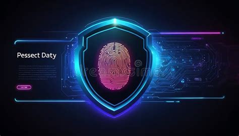 Data Security Technology Background Stock Illustration Illustration