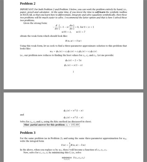 solved find the values of c1 c2 and c3 for problem 3