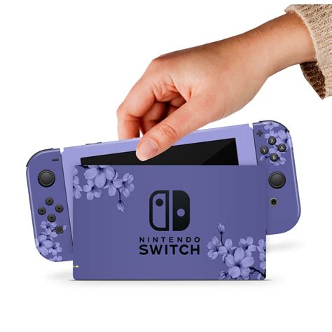 Purple Cute Switch Skin Floral Switch Skin Color Switch Oled Skin