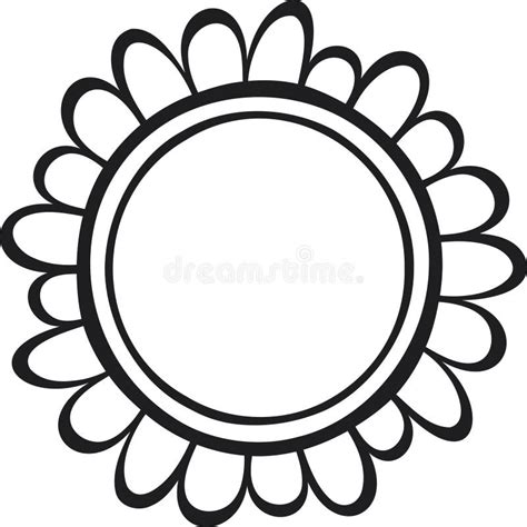 Circular Border With Curved Lines Stock Illustration Illustration Of Circular Border With Curved Lines Stock Illustration Illustration Of