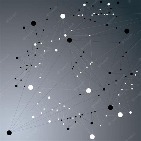Premium Vector Complicated Abstract Grayscale 3d Shape Vector Digital Lattice Object