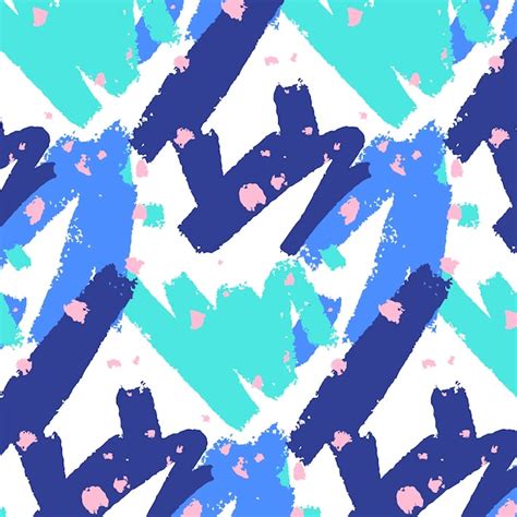 추상 브러쉬 스트로크 패턴 프리미엄 벡터