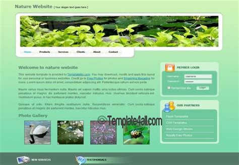 Vector Art Garden CSS Template Download