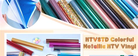 Htvstd Metallic Htv Heat Transfer Vinyl 18 Sheets 12 X