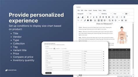 Size Chart ‑ Magefan Size Charts And Size Guide Clean And