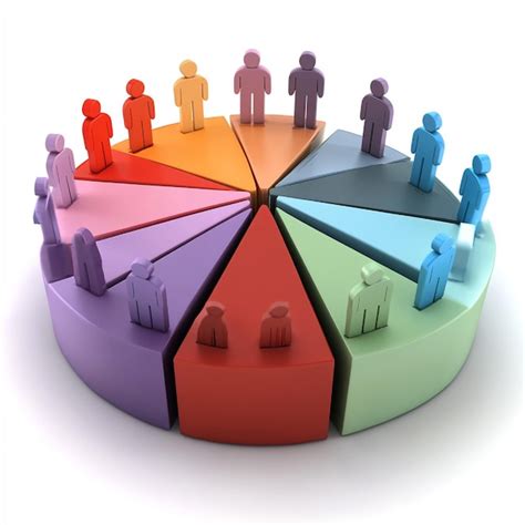 Visual Representation Of Market Segmentation And Target Demographics Premium Ai Generated Image