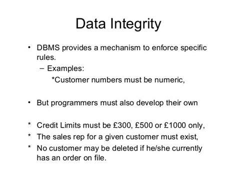 Functions Of Database Management Systems