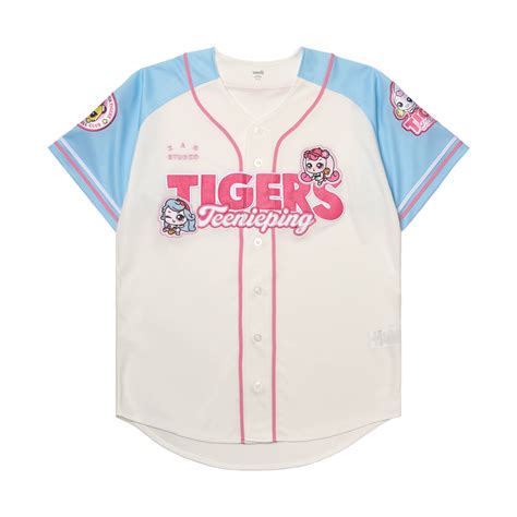 기아 타이거즈 X 캐치 티니핑 X 아이앱 스튜디오 레플리카 티니핑 유니폼 키즈 스카이 블루 논 마킹 버전 Kia Tigers Kream
