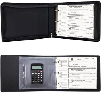 3 Rings Zippered Check Binder For 3 On A Page End Stub Deskbook Checks And 3 Rings