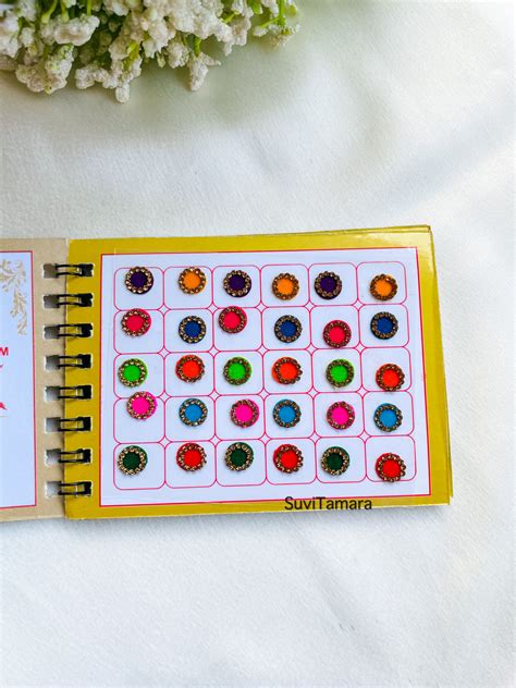 Swastik Round Stone Small Bindi Book Size 12 Suvitamara