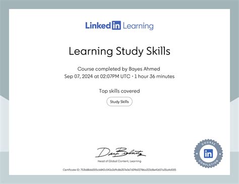 Linkedin Certificates Bayes Ahmed