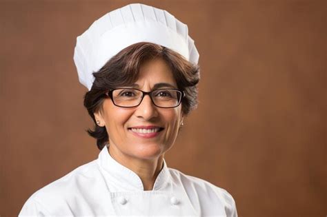 Premium Photo A Smiling Chef With Glasses And A White Hat