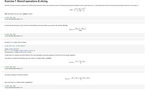 Solved Exercise 1 Stencil Operations And