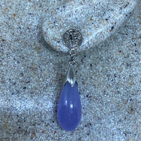 Purple Jade Earrings Etsy