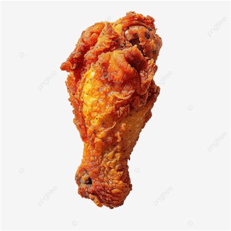 단일 프라이드 치킨 윙 드럼렛은 순수한 배경에 수직으로 중앙에 있습니다 날개에 빵가루가 입혀지지 않았습니다 날개에 그릴 자국이