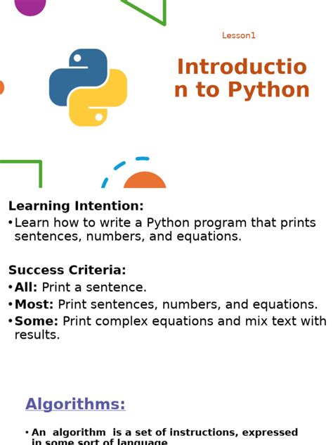 Python Basics Print Function And Syntax Pdf