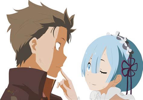 Subaru X Rem Re Zero By Mulyo On DeviantArt