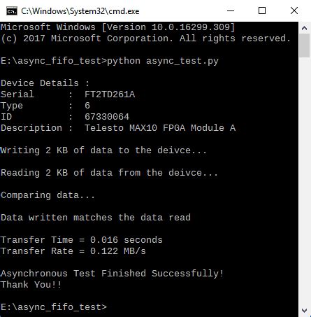 FTDI Asynchronous FIFO Interfacing With Telesto Numato Lab Help Center