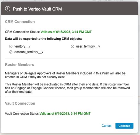 Integrating Align With Vault CRM