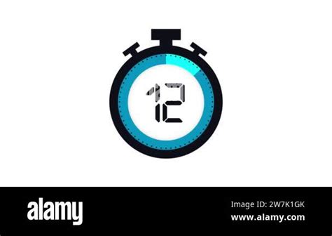 Colourful Minimal Countdown Timer Animation From 60 To 0 Seconds