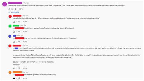 Red Is Ci On The Levels Of Classification Doubles Down Gets Told To