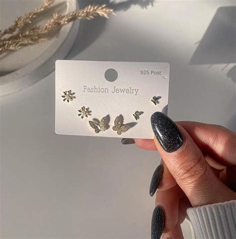 مرسیس اکسسوری پک گوشواره پروانه گل