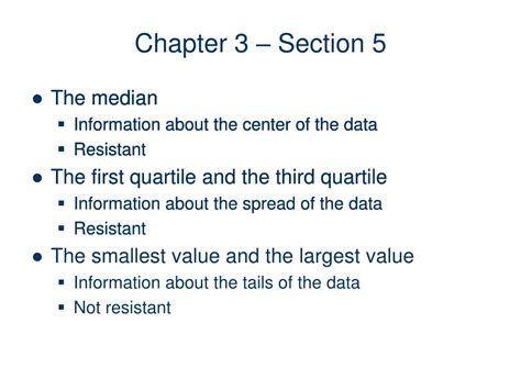 Ppt The Five Number Summary And Boxplots Powerpoint Presentation