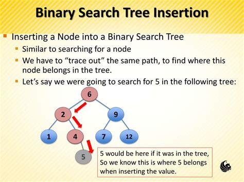 ppt binary trees and insertion powerpoint presentation free download